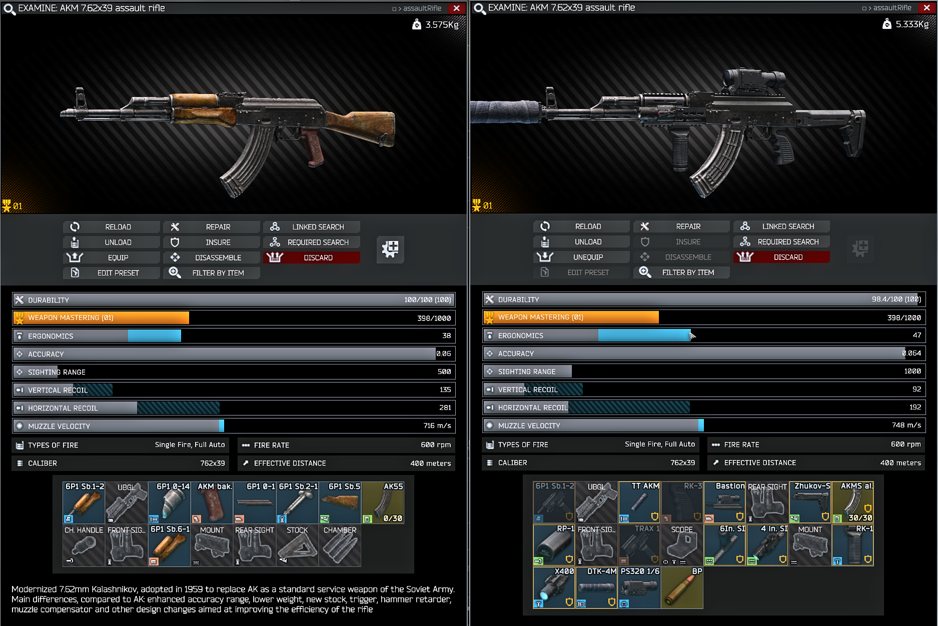 EFT AK Modding - AK, AK-74N und AKM Modding bei Escape from Tarkov